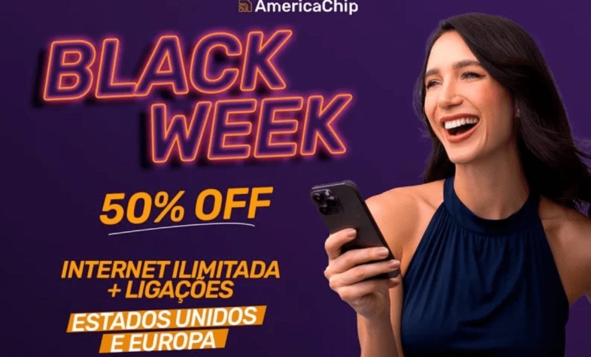 Black Friday Chip Internacional 5G Ilimitado: 50% Off